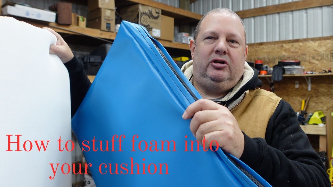 How to stuff foam into a cushion. [EP 96] - YouTube