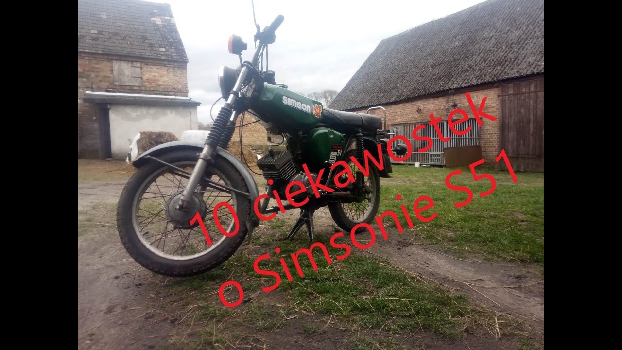 10 ciekawostek o Simsonie S51 - YouTube