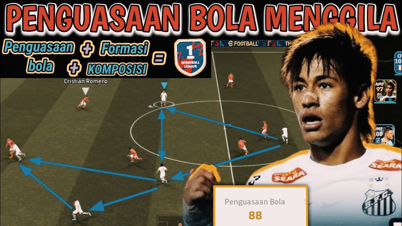 FORMASI TERBAIK BUAT GAYA MAIN PENGUASAAN BOLA - YouTube