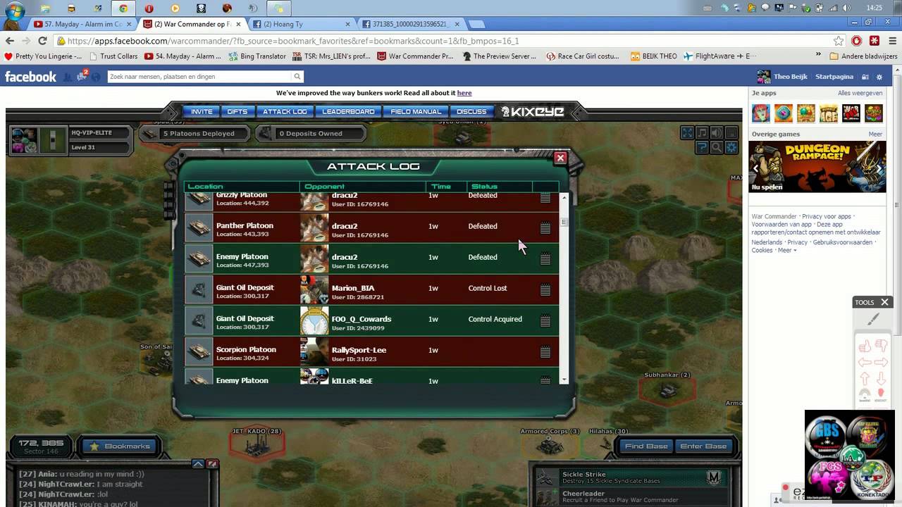 War commander, How find a Player Facebook profile. - YouTube