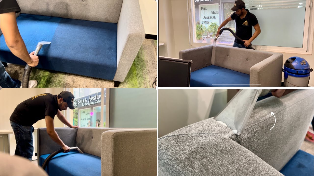 Sofa Carpet Cleaning | How To Clean Sofa Carpet At Home | - YouTube