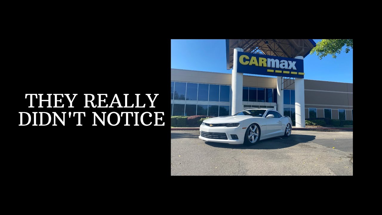 I snuck MY BAGGED 2SS INTO CARMAX - YouTube