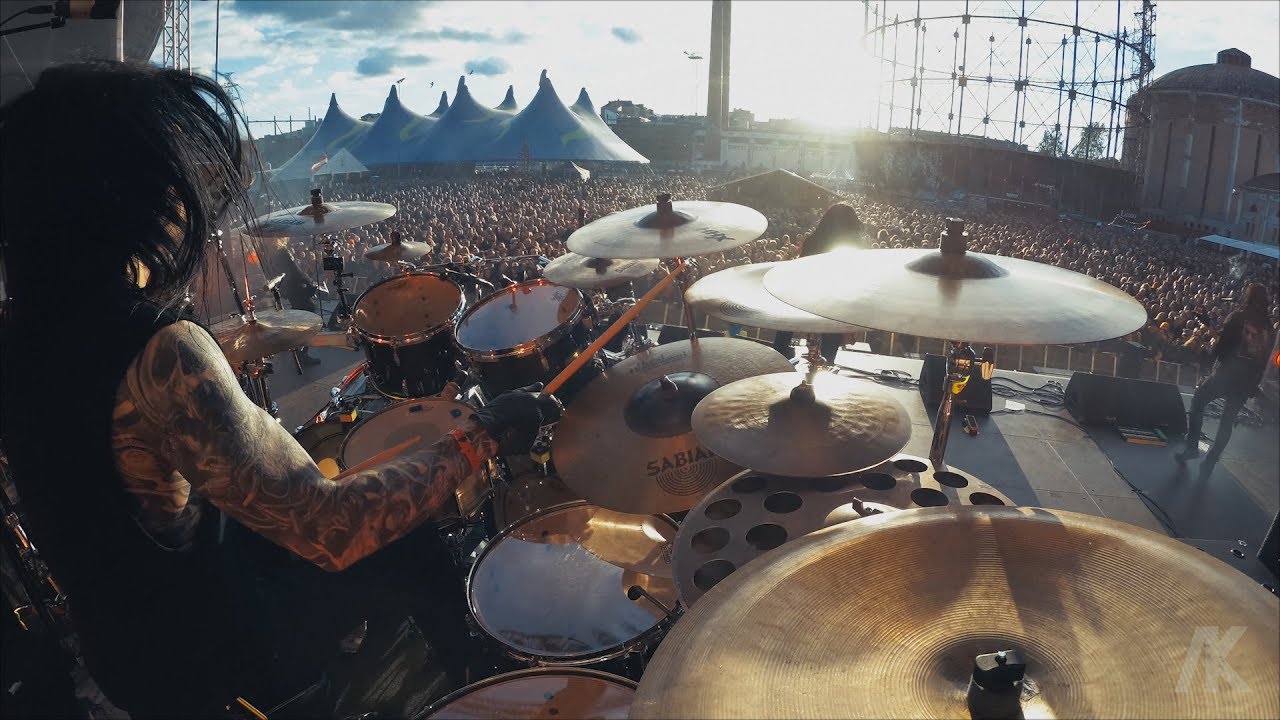 Arch Enemy Daniel Erlandsson Drumcam 'As The Pages Burn ' / Tuska ...