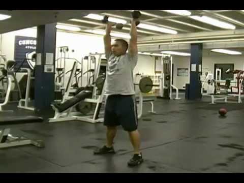 Dumbbell Squat-to-Overhead Press - YouTube