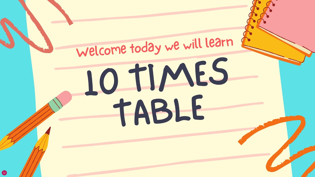 Table of 10 | Learn Multiplication Table of 10 x 1 = 10 | Table of Ten ...