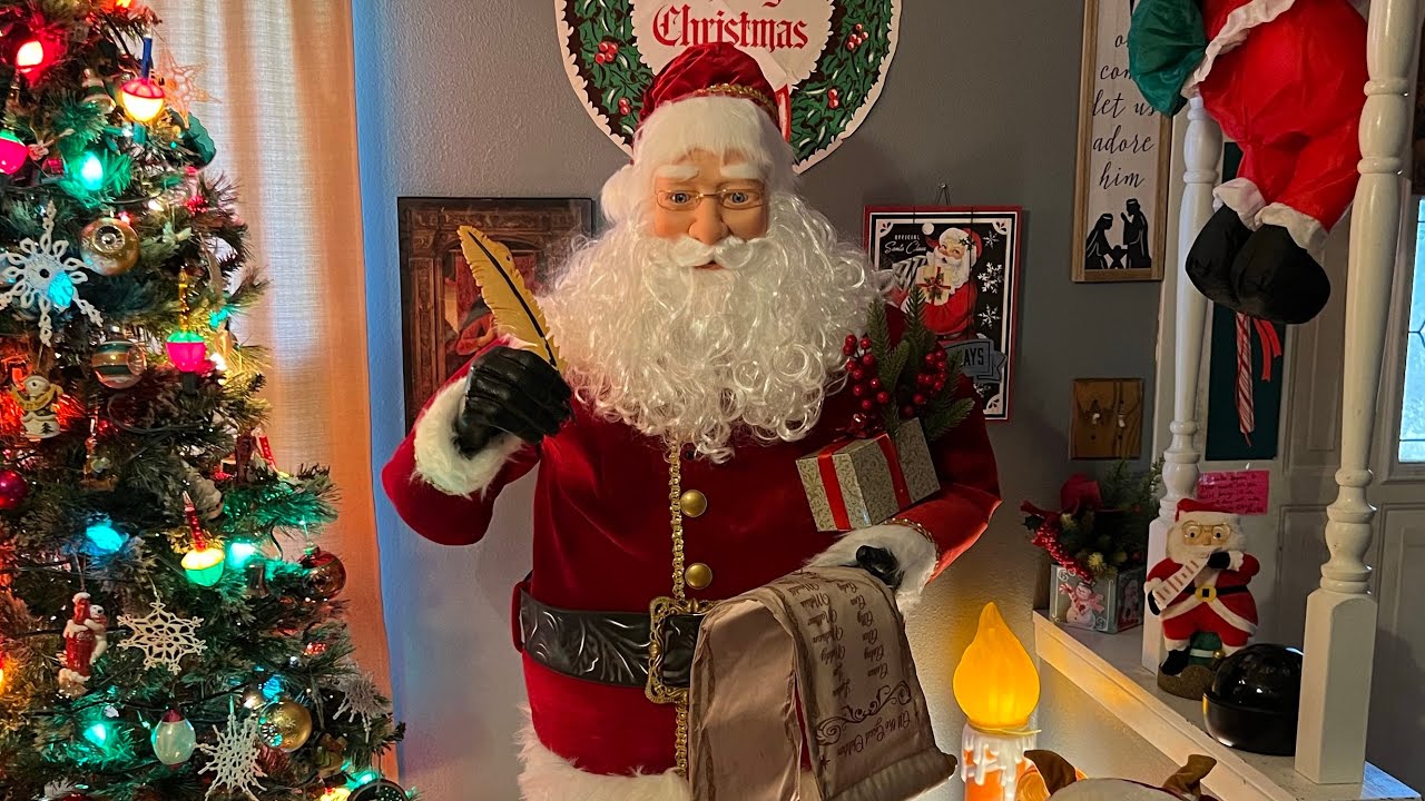 NEW FOR 2024 | Home Depot 6ft Life Size Animated Wishlist Santa - YouTube