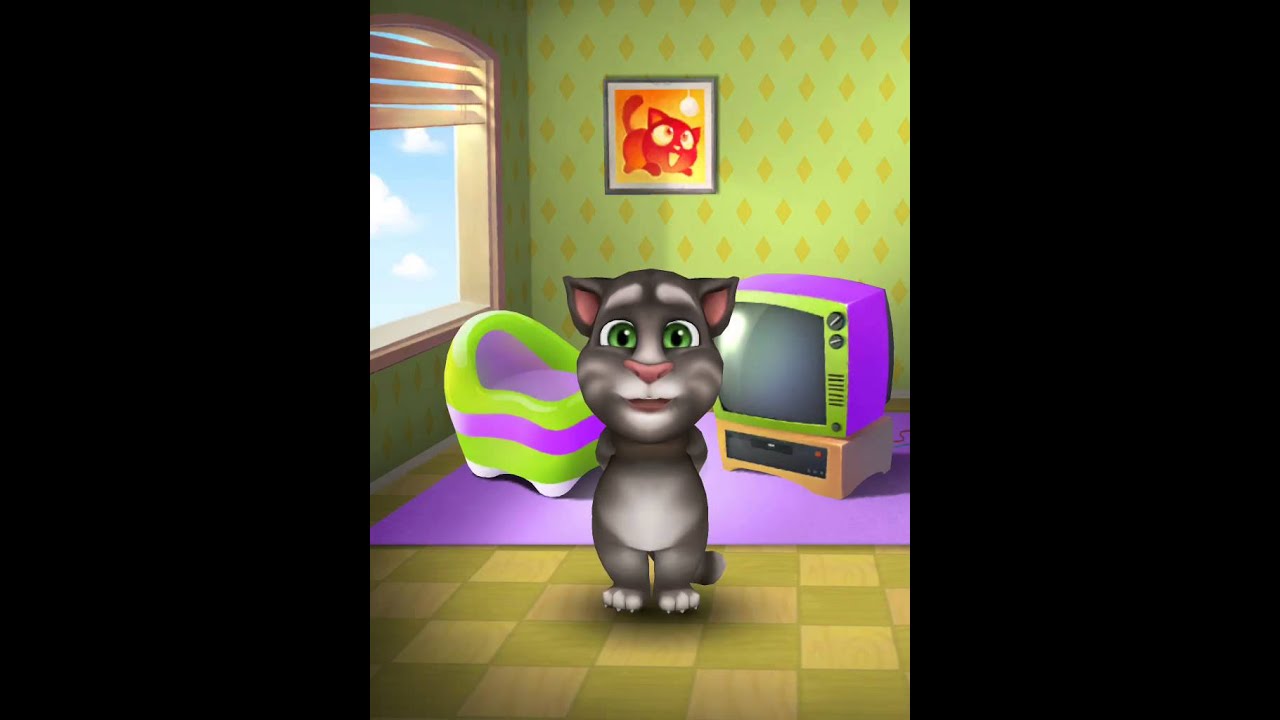 [My Talking Tom] Crazy cat singing let it go - YouTube