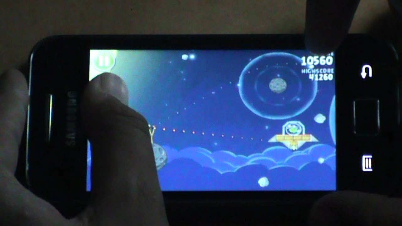 Angry Birds Space On Samsung Galaxy Ace - YouTube