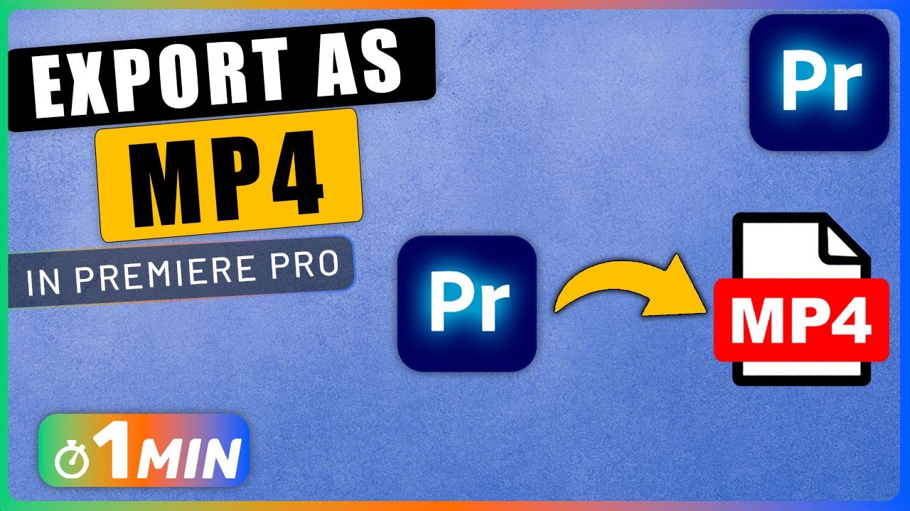 How to Export Video as MP4 Format in Premiere Pro - YouTube