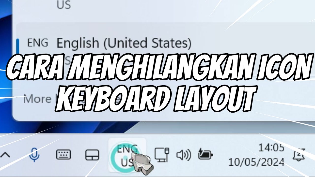 Cara Menghilangkan Icon Keyboard Layout pada Taskbar Windows - YouTube
