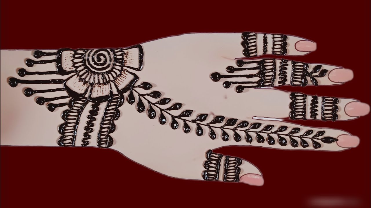 very beautiful mehndi design | madhi | madhi ke design | mendini design ...
