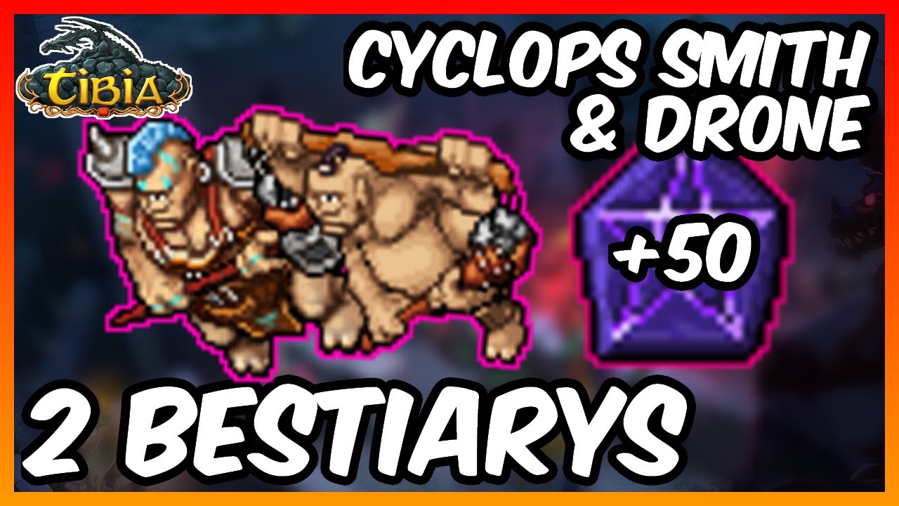 RP 366 | Tibia Hunt Bestiary | Cyclops Smith & Drone | 450 Kills/h Each ...
