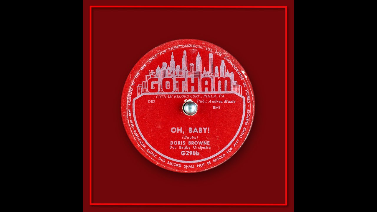 "Oh, Baby!" by Doris Browne & the Doc Bagby Orchestra (1953) - YouTube
