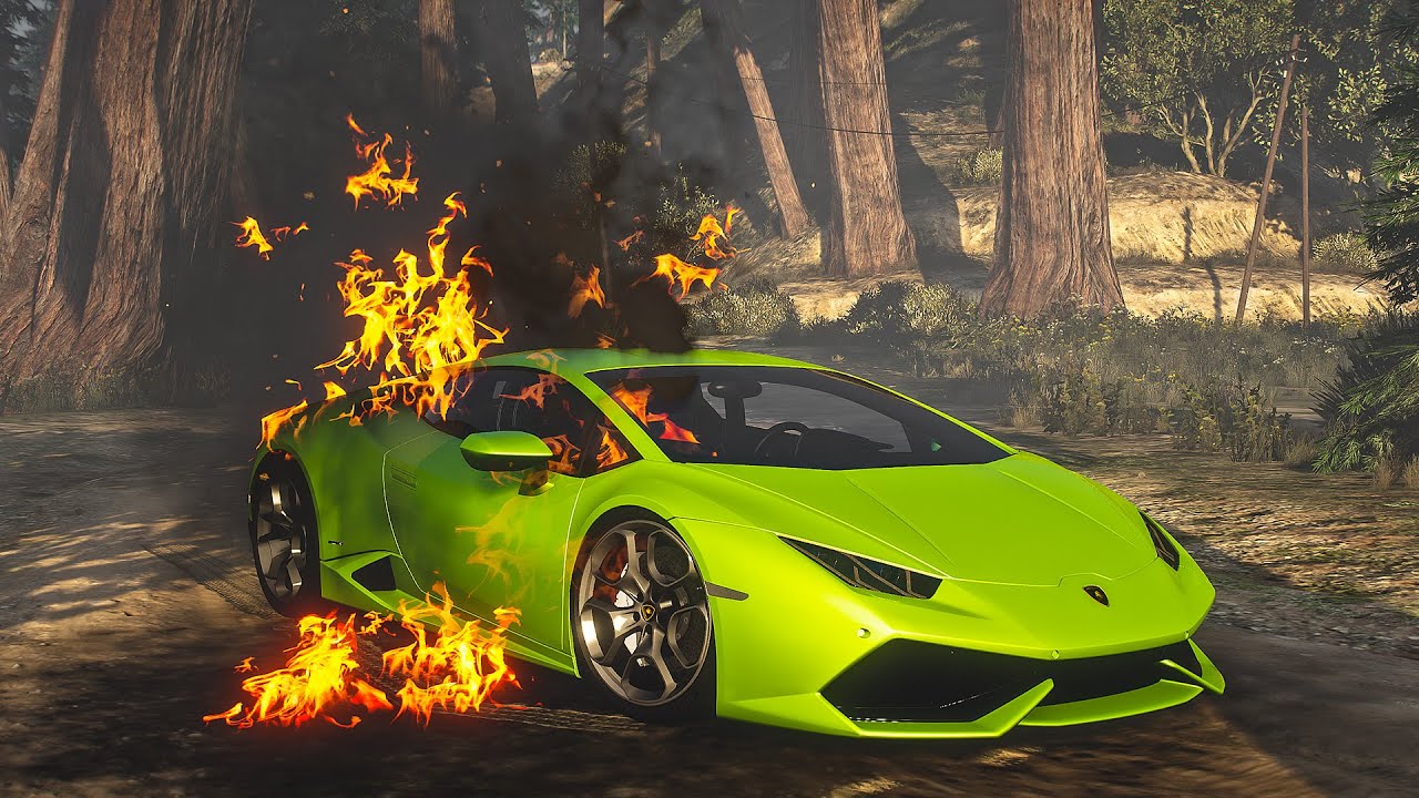 $230.000 Lamborghini Huracan LP610-4 on Fire 🔥 BURNING SUPERCAR LAMBO ...
