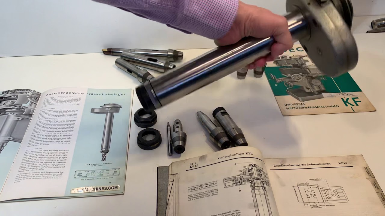 Deckel KG1 and KF12 Spindle with reduction - YouTube