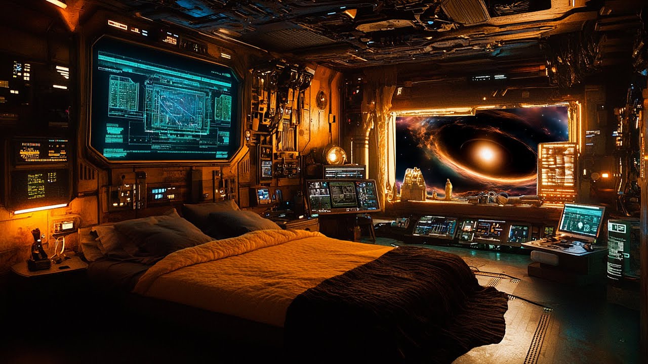 Relaxing Sci Fi Ambient Music | Drifting into Deep Space Reverie: Ultra ...