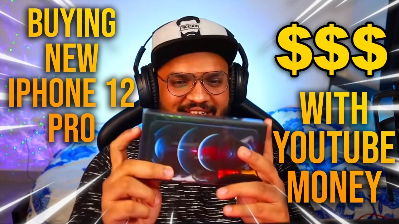 Bought the new iPhone 12 pro with YouTube money - YouTube