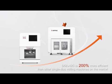 [24 Hours Non-stop Operation] D52-ADC Dental Milling Machine - YouTube