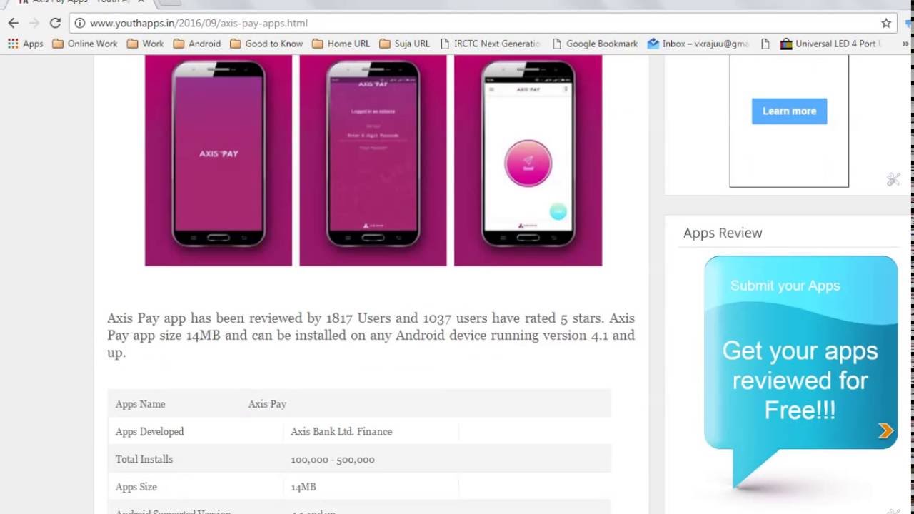 Axis Pay Apps - Axis Bank UPI App - YouTube