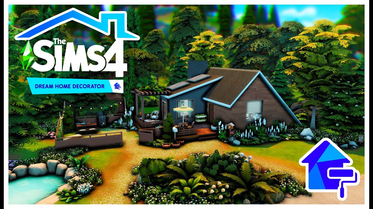 TINY FOREST CABIN II DREAM HOME DECORATOR II THE SIMS 4 - YouTube