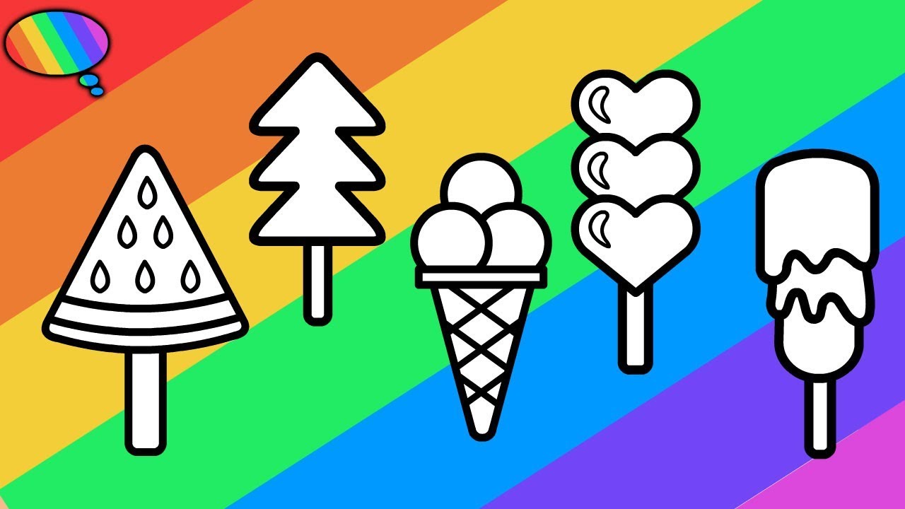 How To Draw A Cartoon Popsicle Cute and (Super Easy) | icecream | Kanaa ...