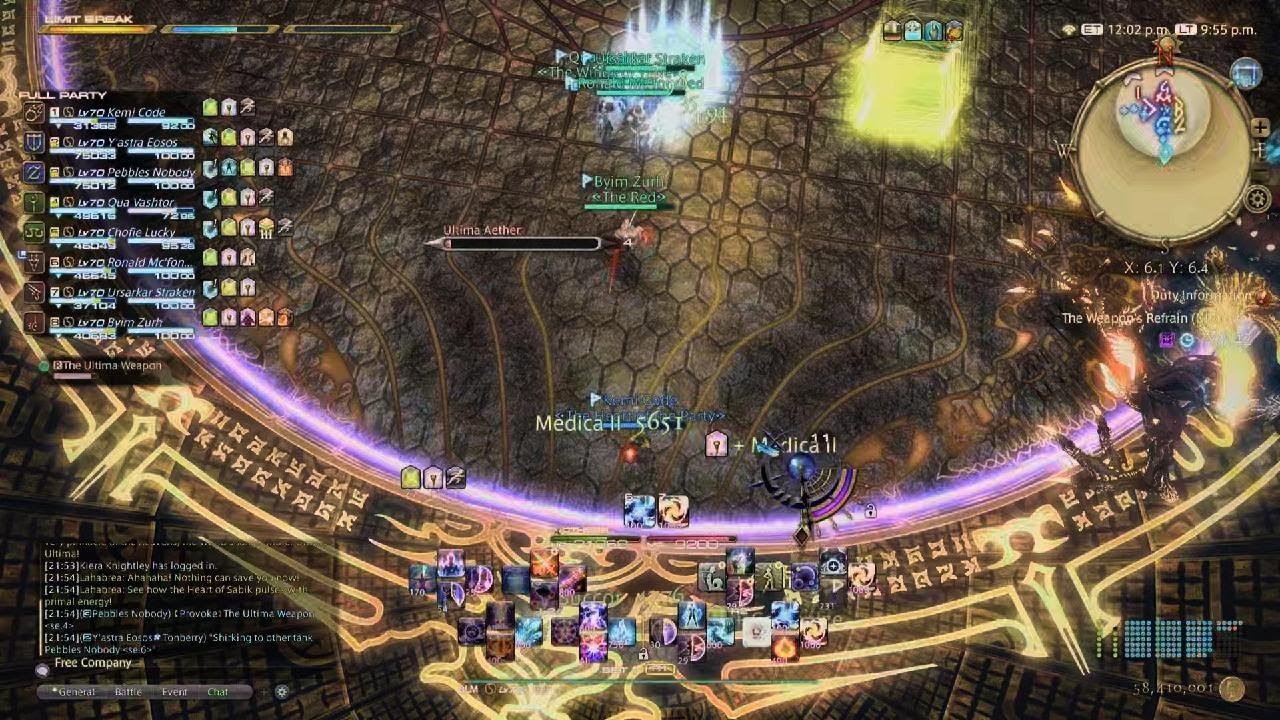 FINAL FANTASY XIV Online_20211106 1st UWU Clear Ultima Phase - YouTube