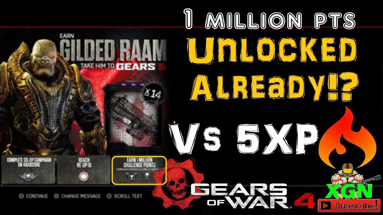Gears of War 4 Gilded Raam Challenge Completed and Rewards unlocked ...