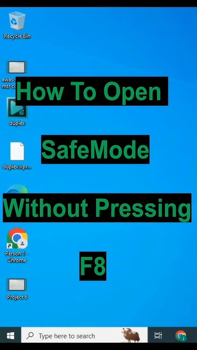 How To Open Safe Mode Using Cmd | - YouTube