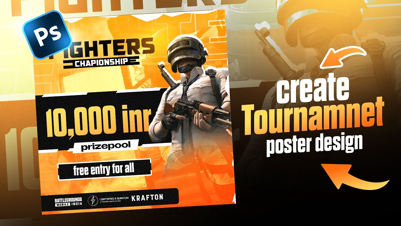 How To Create Bgmi Prizepool Opening Tournament Poster Design In ...