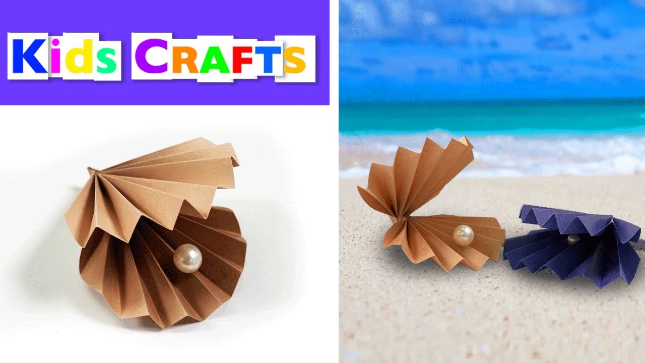 Easy PAPER CRAFT shellfish tutorial | Kids Crafts DIY Origami اوريغامي ...