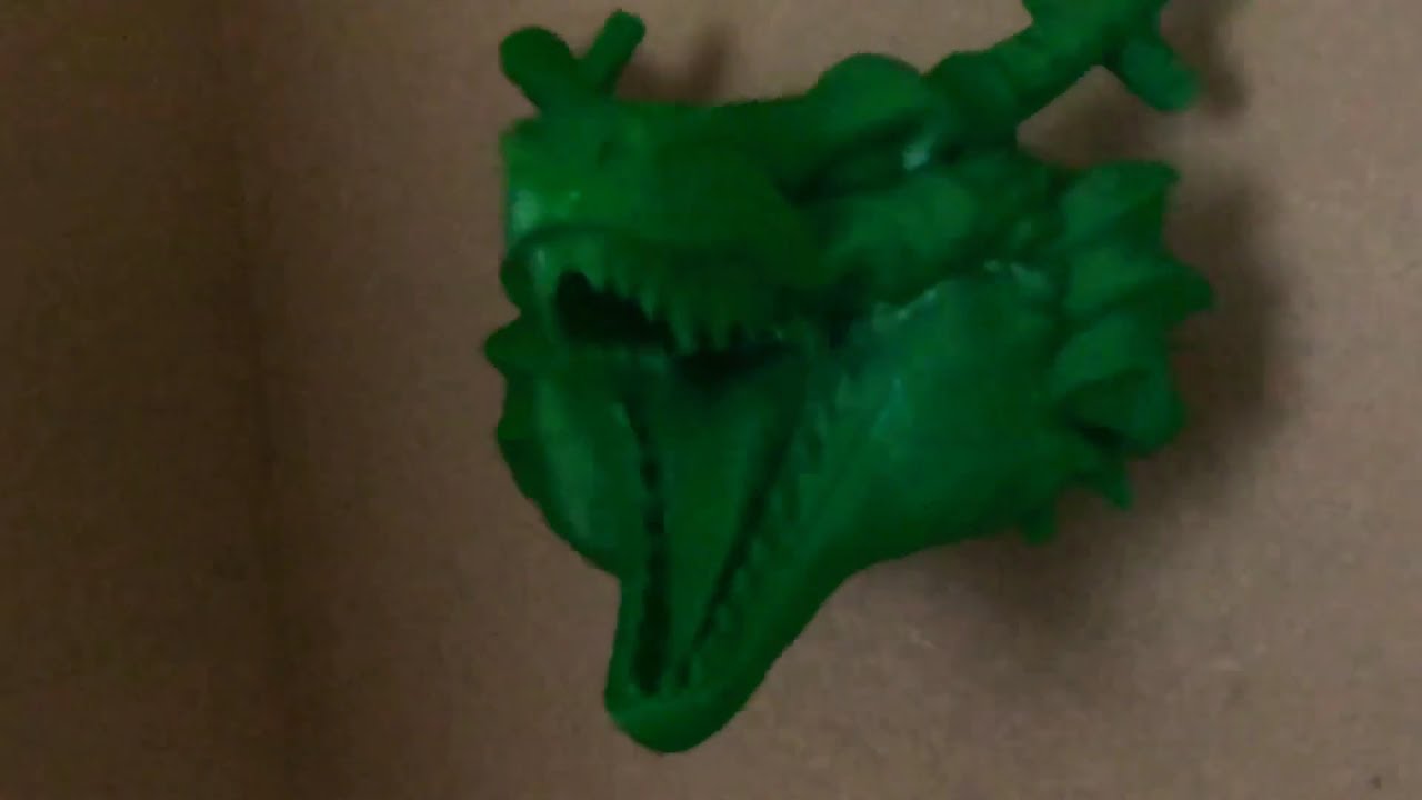3D printed Shenron Head - YouTube