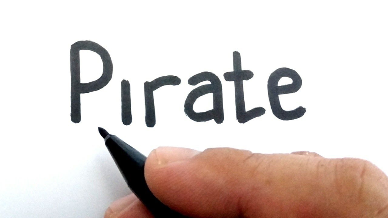 How to turn words PIRATE into jack sparrow pirates of the caribbean ...