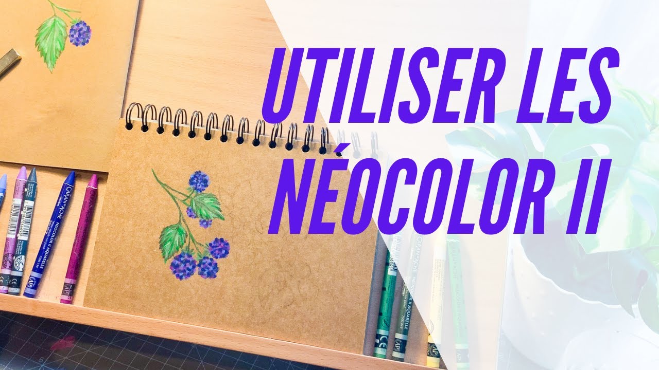 Neocolor 2 aquarelle : utilisation, avis, test et illustration - YouTube