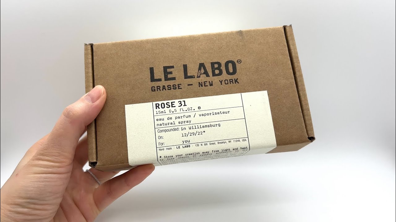 香水開箱 Unbox Perfume Le Labo 玫瑰 Rose 31 - YouTube