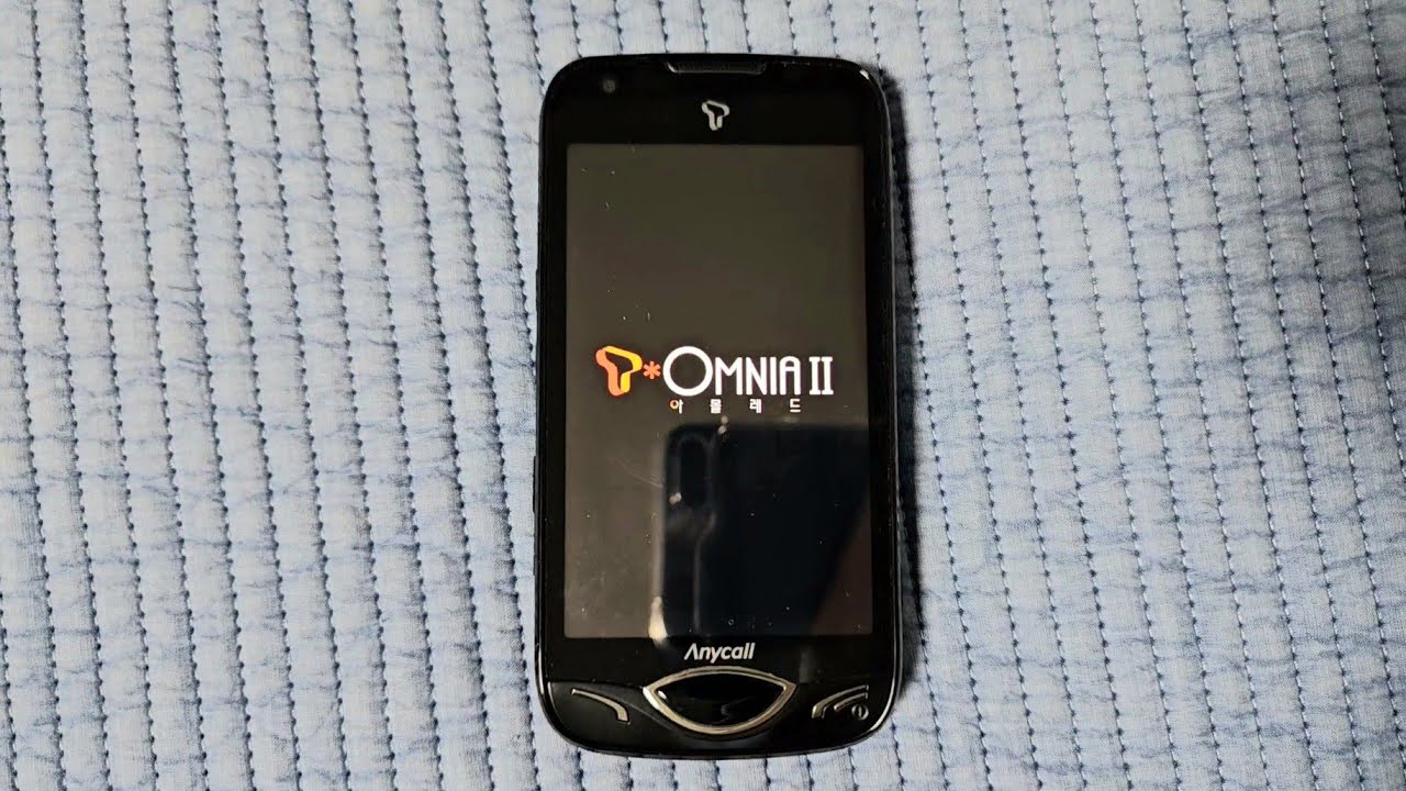 삼성 옴니아2 부팅영상 - Samsung Omnia 2 Boot test #옴니아 #갤럭시 - YouTube