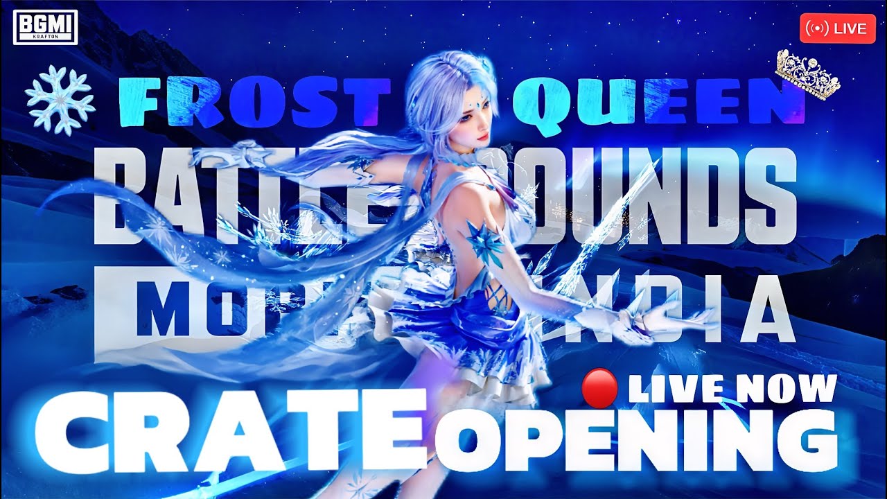 BGMI LIVE 🔴 Frost Queen Crate Opening | New Ultimate Set 🔥 UC Opening ...