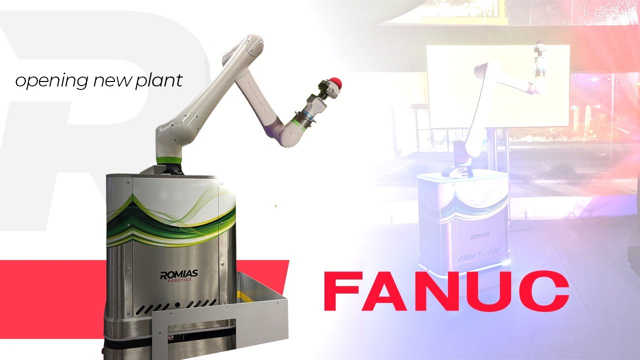 Cobot on AMR - 25 yrs Fanuc Benelux - official opening new facility ...