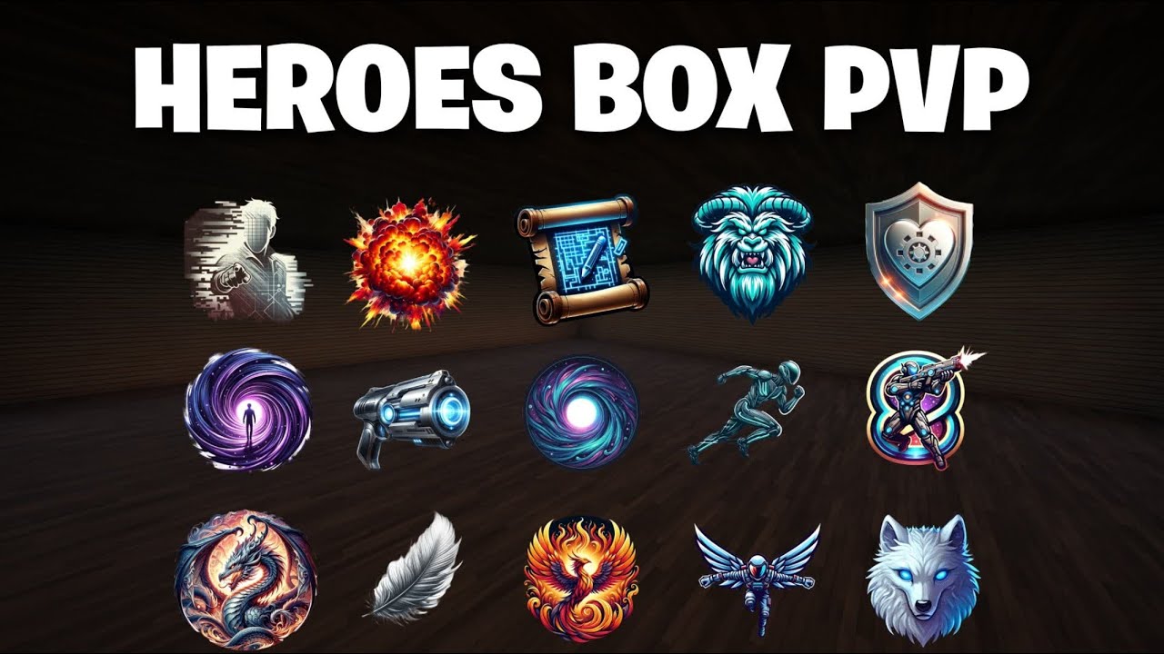 FORTNITE 🦸 ULTIMATE HEROES BOX PVP 📦🔥 20 DIFFERENT SUPERPOWERS 🔥MAP ...