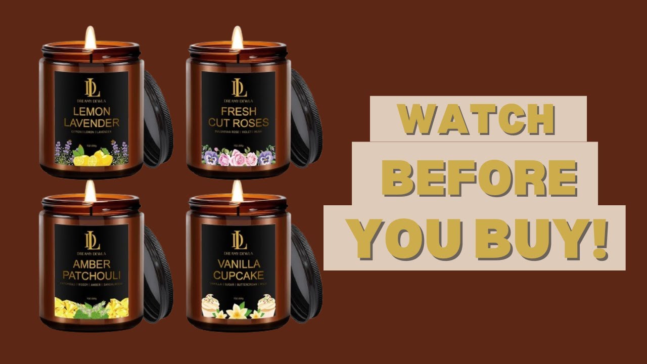 4 Pack Candles for Home Scented, 28 oz Soy Aromatherapy Candle Set #ad ...