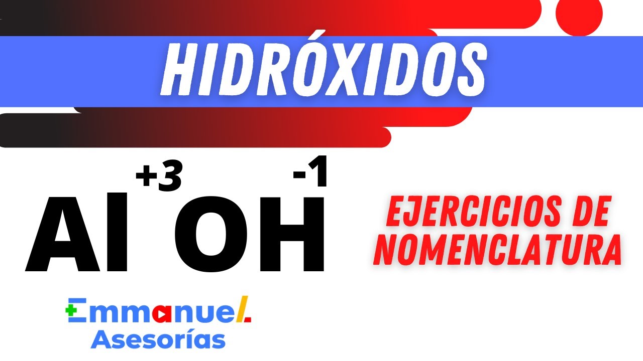 NOMENCLATURA y Formulación de Hidróxidos (explicación paso a paso ...