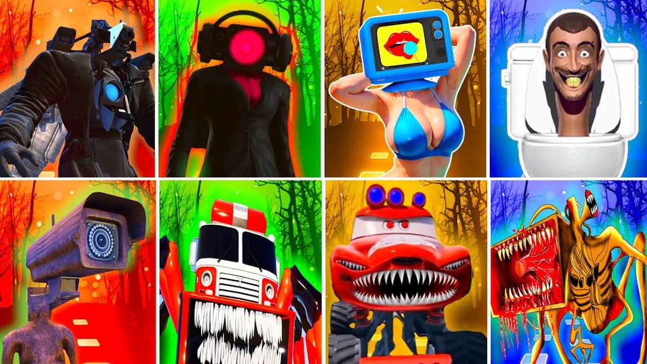 Cameraman Titan vs Speaker woman vs Camera Head vs McQueen Eater ...