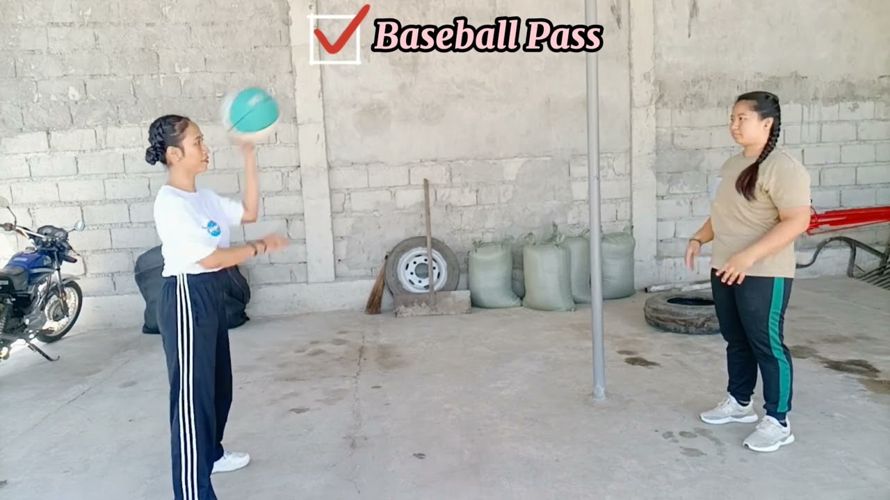PE-4 THE DIFFERENT TYPES OF PASSING( chest pass, bounce pass, baseball ...