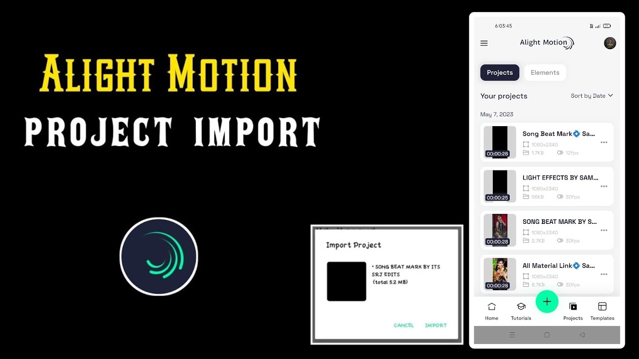 All Material | How To Import Link In Alight Motion | How To Join In My ...