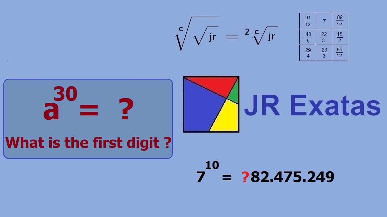 Finding The First Digit Of A Large Power YouTube Finding The First Digit Of A Large Power YouTube