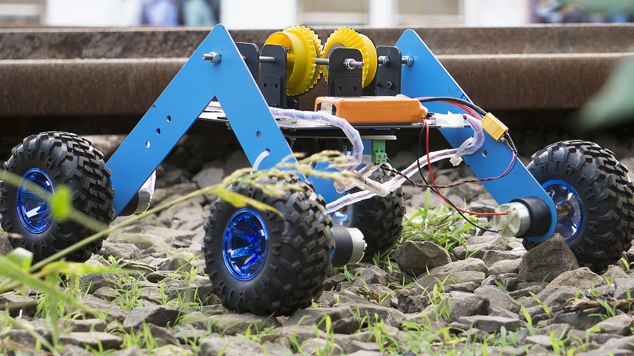 Making Springless Car Suspension Mechanism using Bevel Gears ...