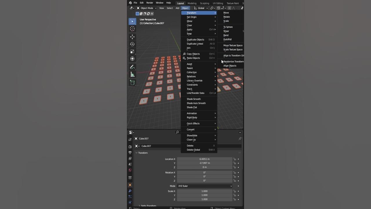Random Transform [blender tutorial] - YouTube
