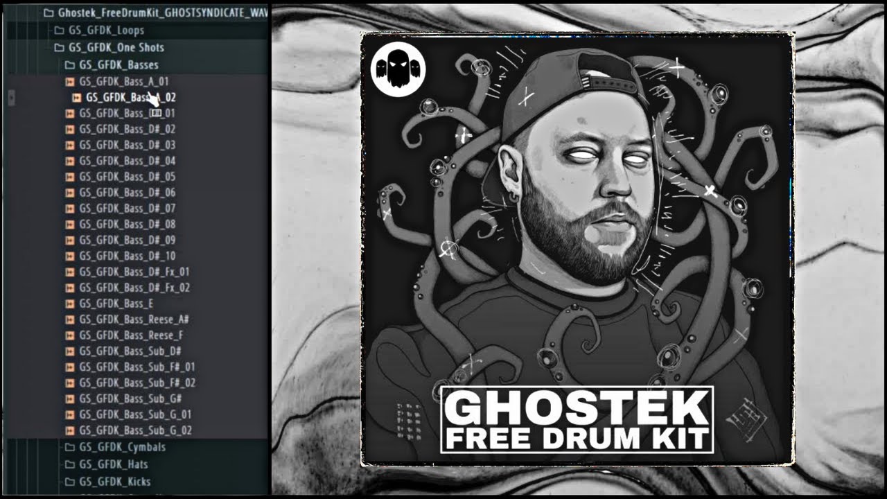 Free Sample Pack || GHOSTEK DRUM KIT || By Ghost Syndicate - YouTube