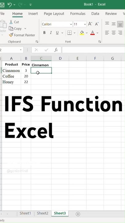 Learn IFS Function in Excel Fast! - YouTube
