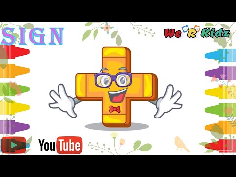 Addition Sign Cartoon