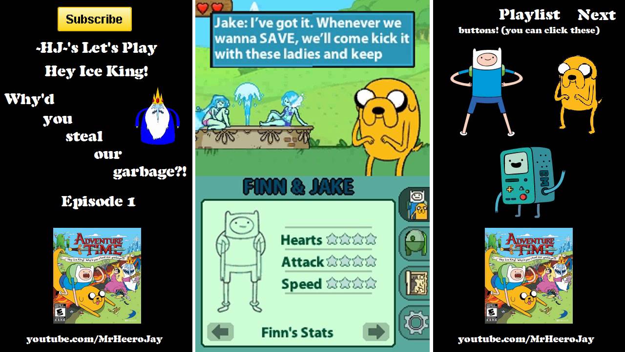 Let's Play Adventure Time: Hey Ice King! Why'd you steal our garbage ...